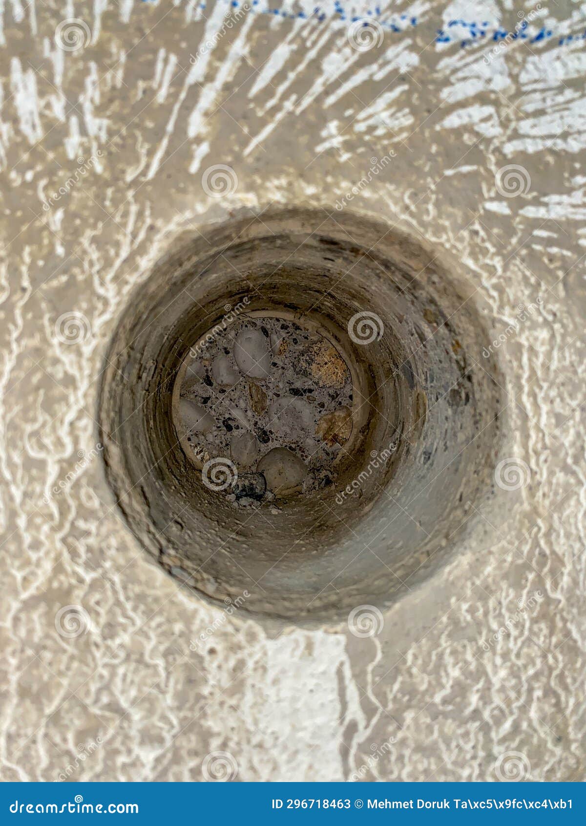 Cement Drilling Core Process Close Up View Stock Image - Image of ...