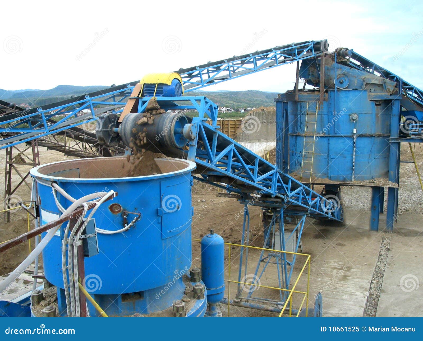 Cement factory stock image. Image of sand, steel, production - 10661525