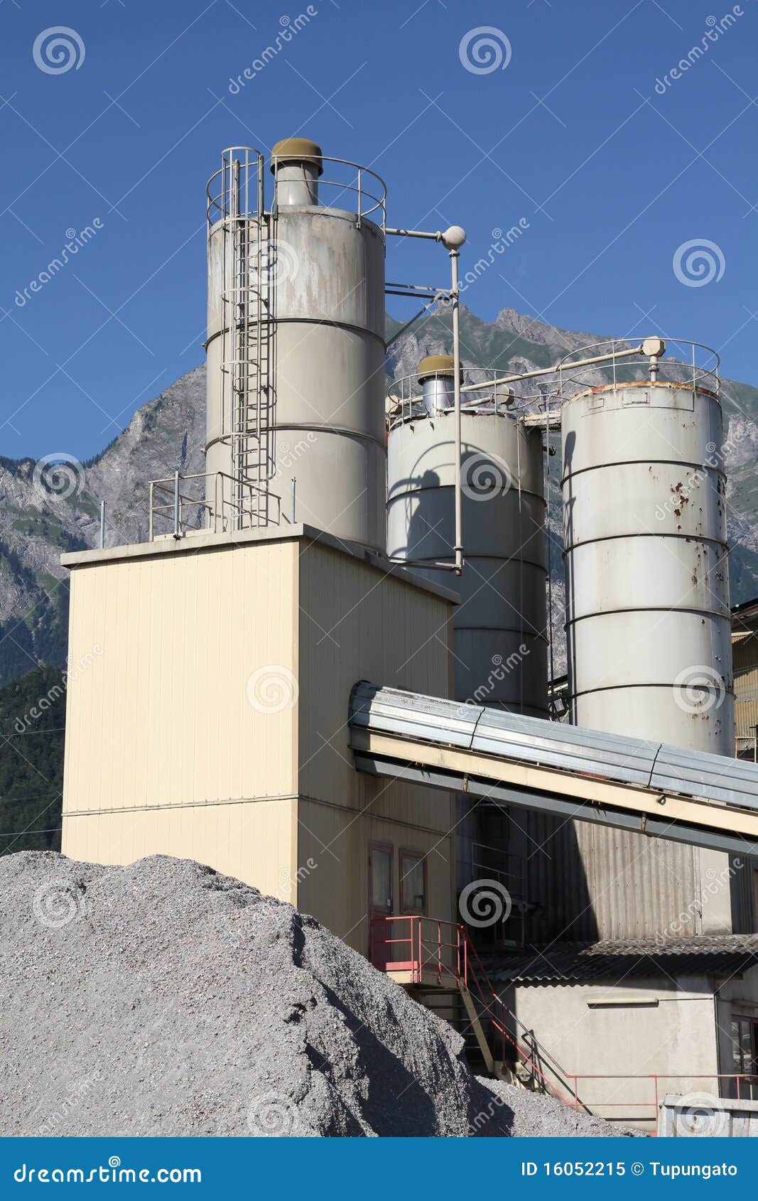 Cement factory stock image. Image of structure, mountains - 16052215
