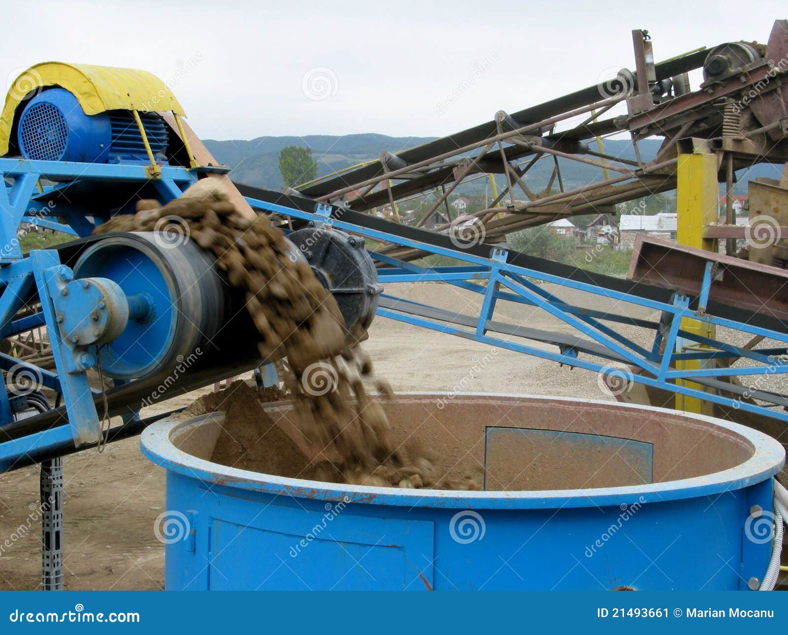 Cement factory stock image. Image of equipment, industry - 21493661