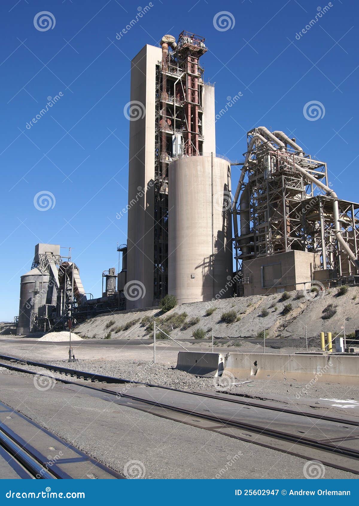 Cement Factory stock image. Image of plant, facility - 25602947