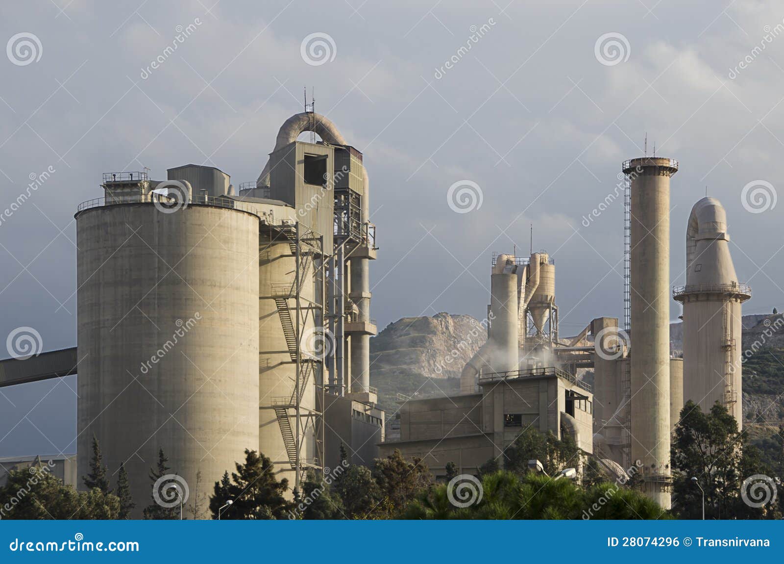 Cement Factory stock photo. Image of colour, colourful - 28074296