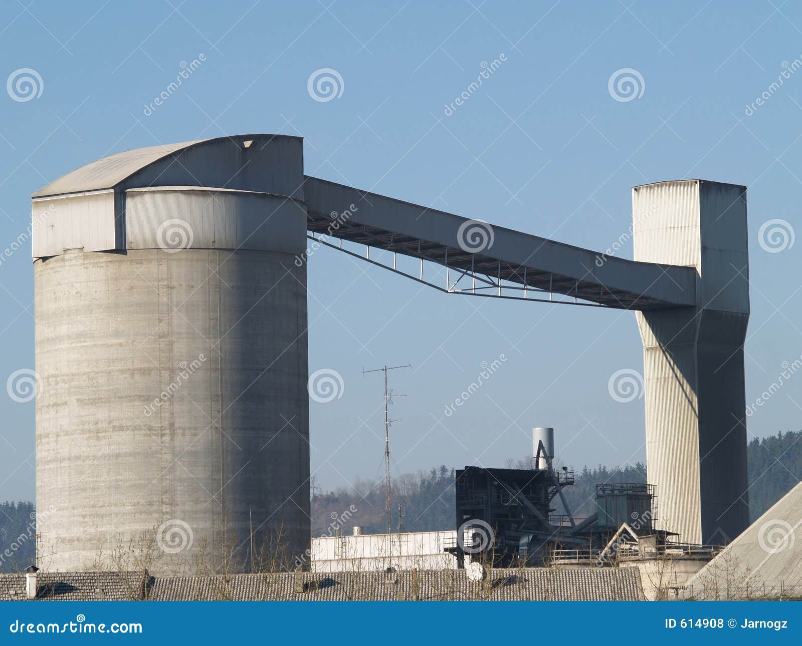 Cement Factory stock photo. Image of house, cementos, grey - 614908