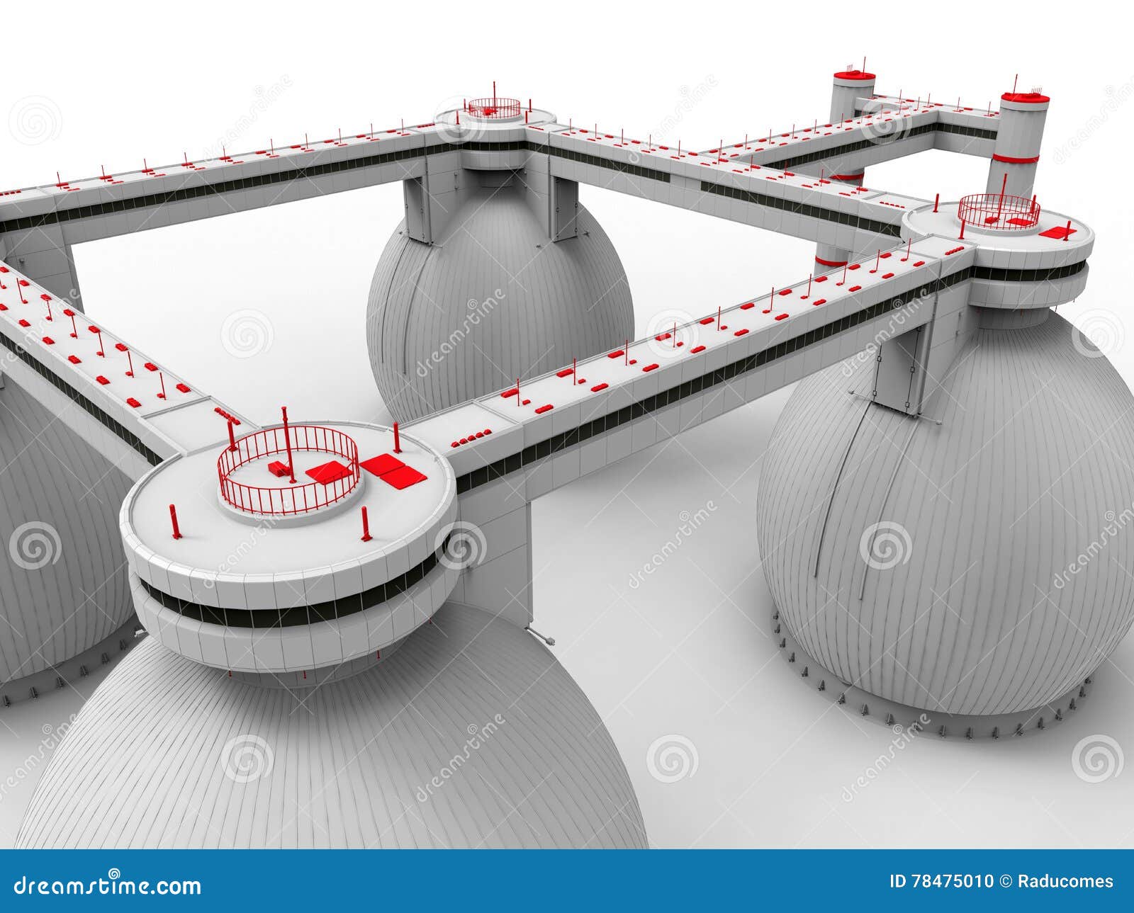 Cement factory stock illustration. Illustration of silo - 78475010