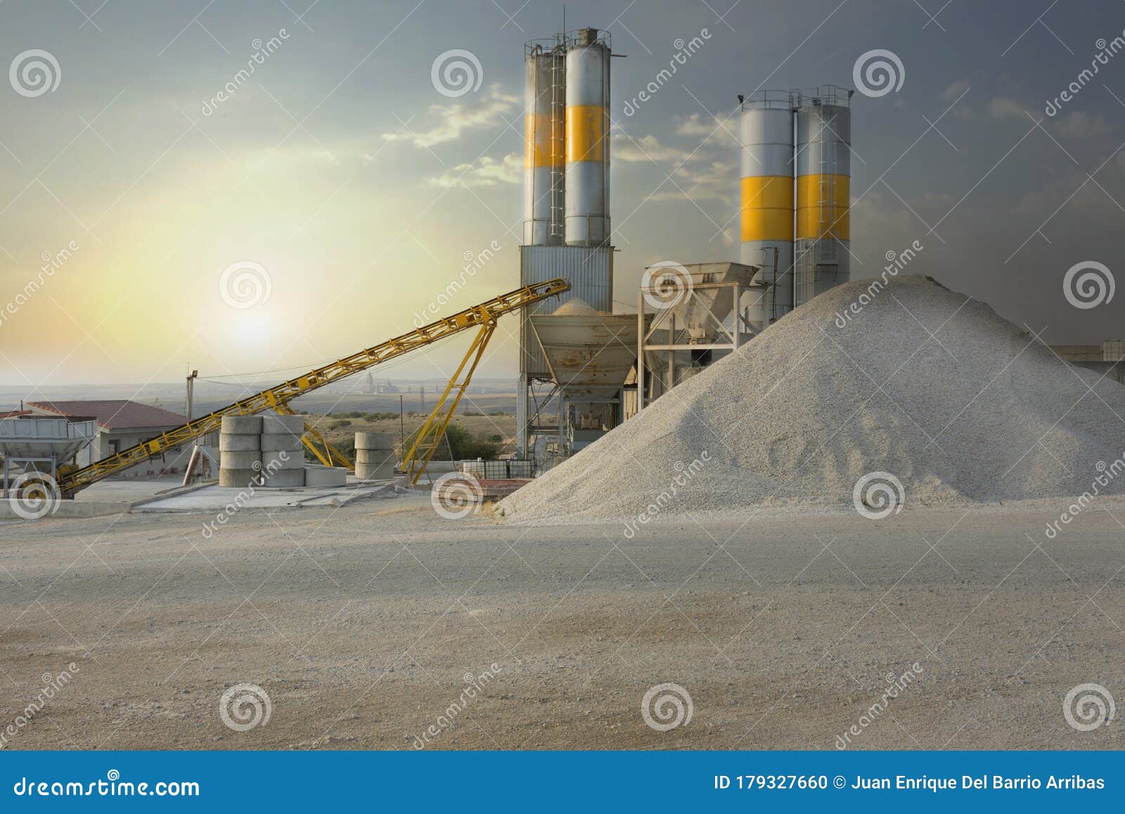 Cement Factory Empty and without Activity Due To the Industrial and ...
