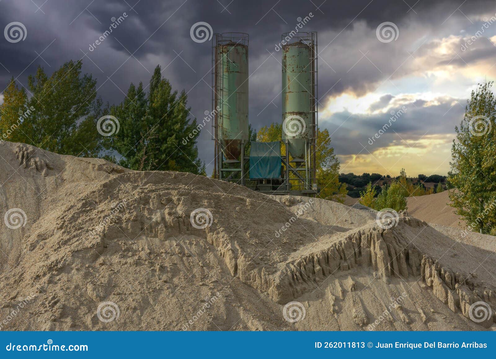 Cement Factory Empty and without Activity Due To the Industrial and ...