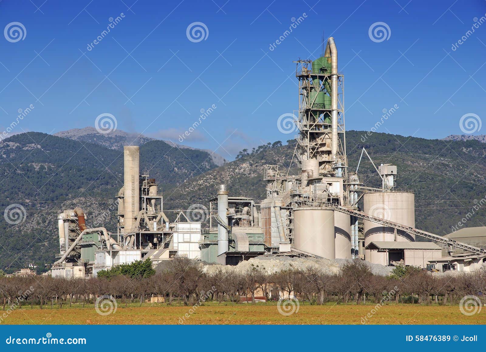 Cement Factory stock image. Image of equipment, cement - 58476389