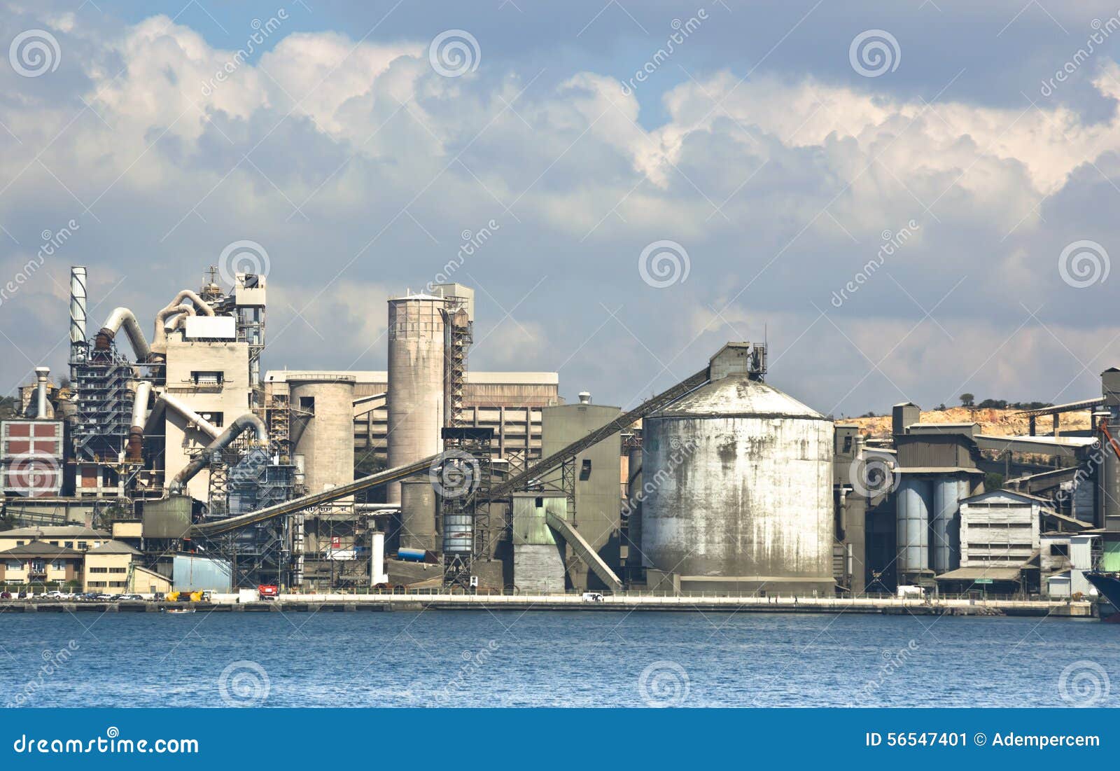 Cement Factory stock image. Image of building, concrete - 56547401