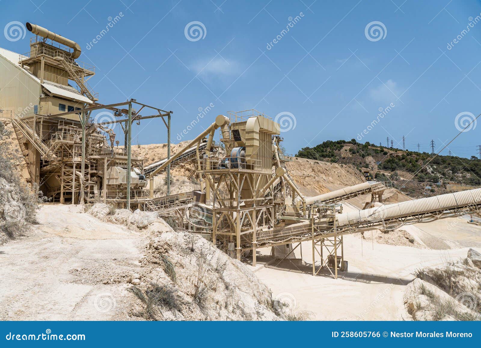 Cement Factory. Overview of Large Cement Factory Stock Photo - Image of ...