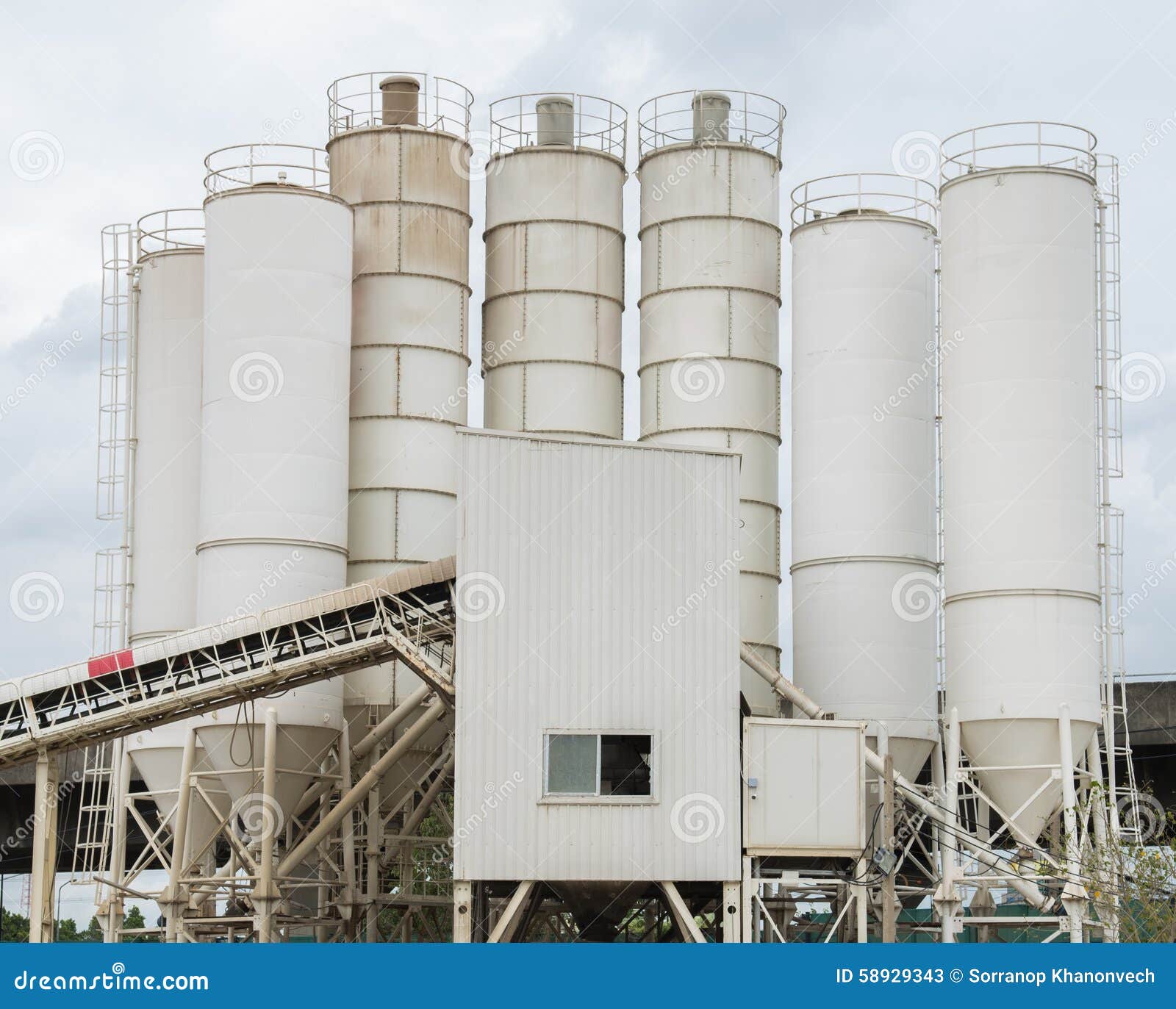 Cement factory stock image. Image of structure, industry - 58929343