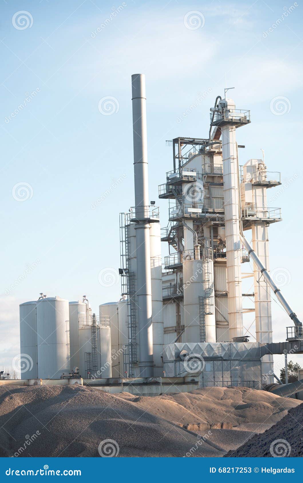 Cement Factory stock image. Image of gravel, industrial - 68217253