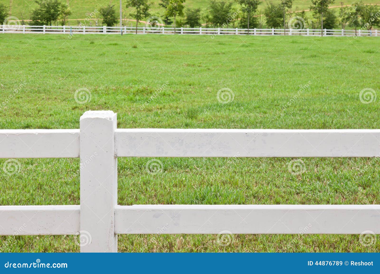 Cement fence stock image. Image of field, grass, lawn - 44876789