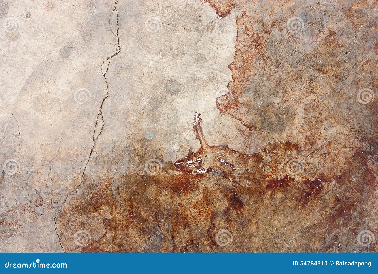 The Cement Floor, Blood Stains Stock Photo - Image of design, material ...