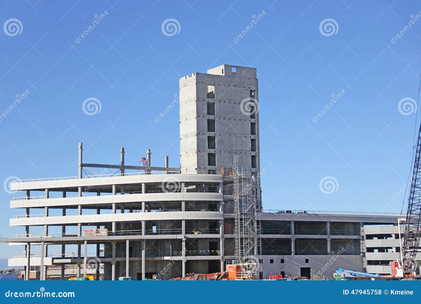 Cement Frame New Construction High Rise Building Stock Photo - Image of ...