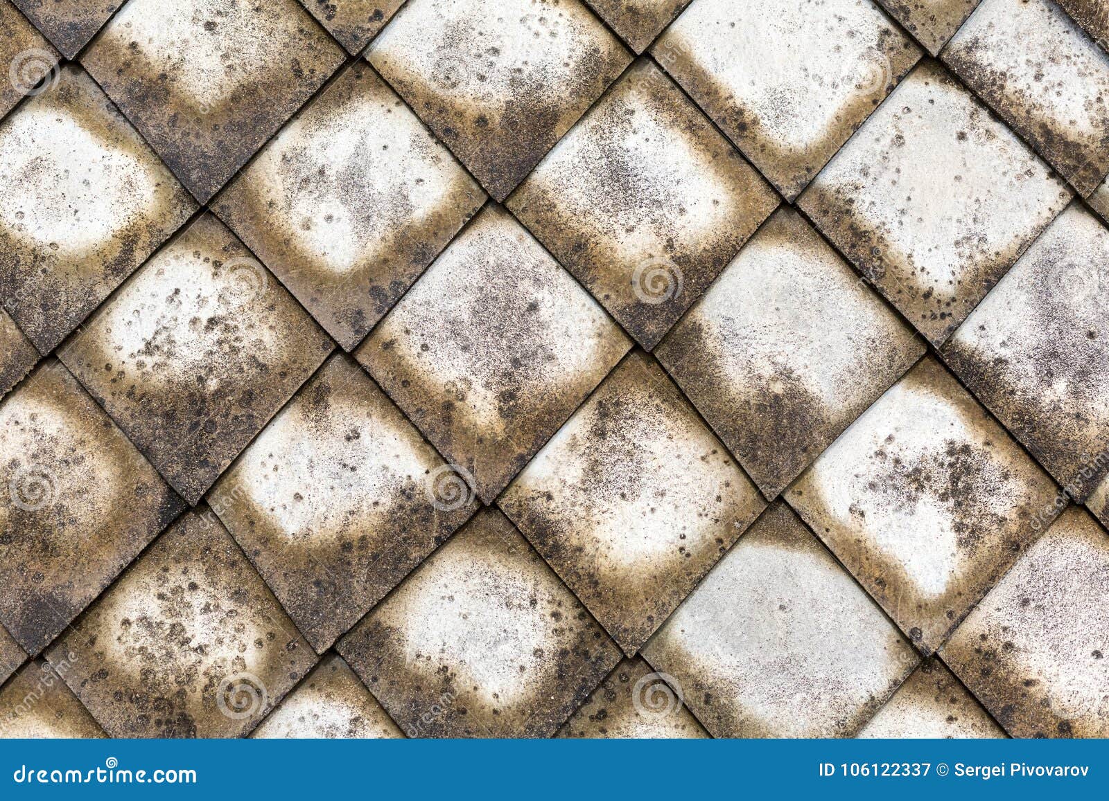 Cement Gray Old Roof Weathered Surface Covered with Mold Background ...