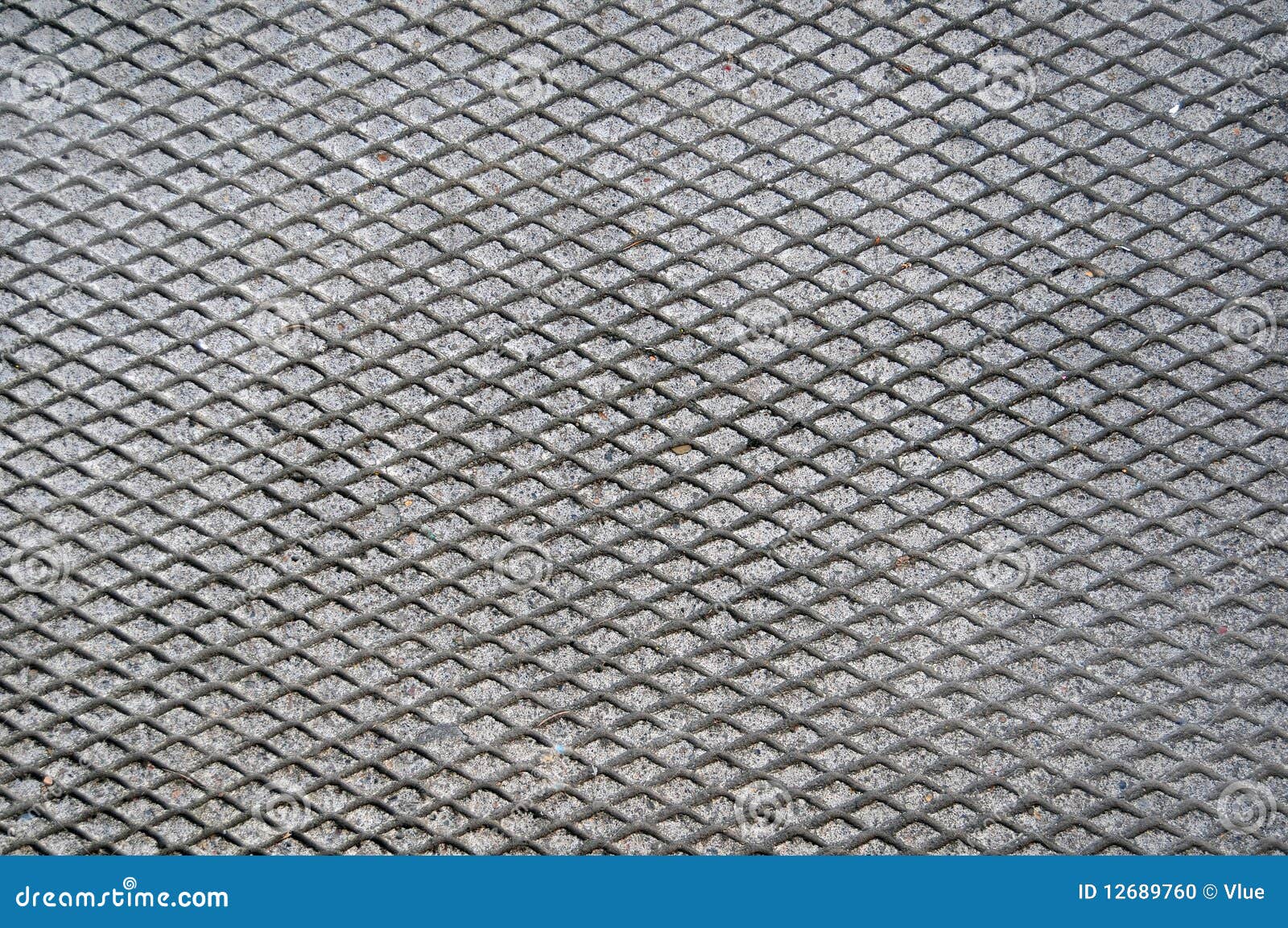 Cement Grid Indent on Asphalt Stock Photo - Image of rough, indentation ...