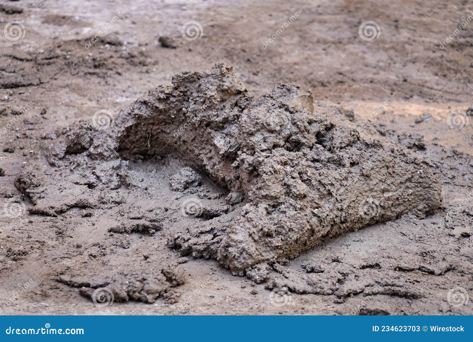 Cement on the ground stock image. Image of industrial - 234623703