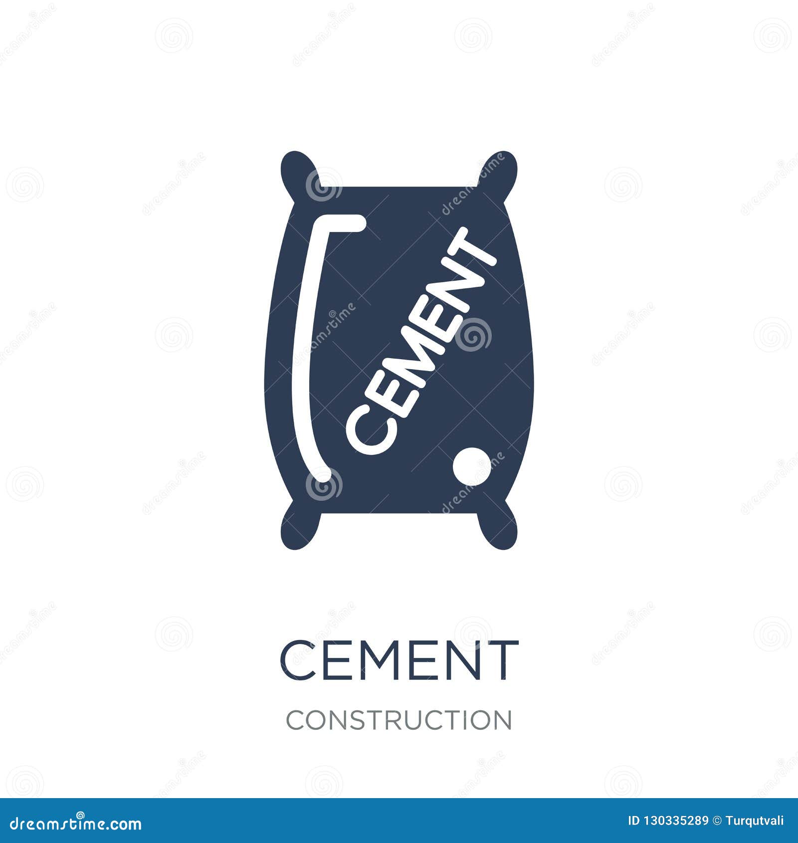 Cement Icon. Trendy Flat Vector Cement Icon on White Background Stock ...