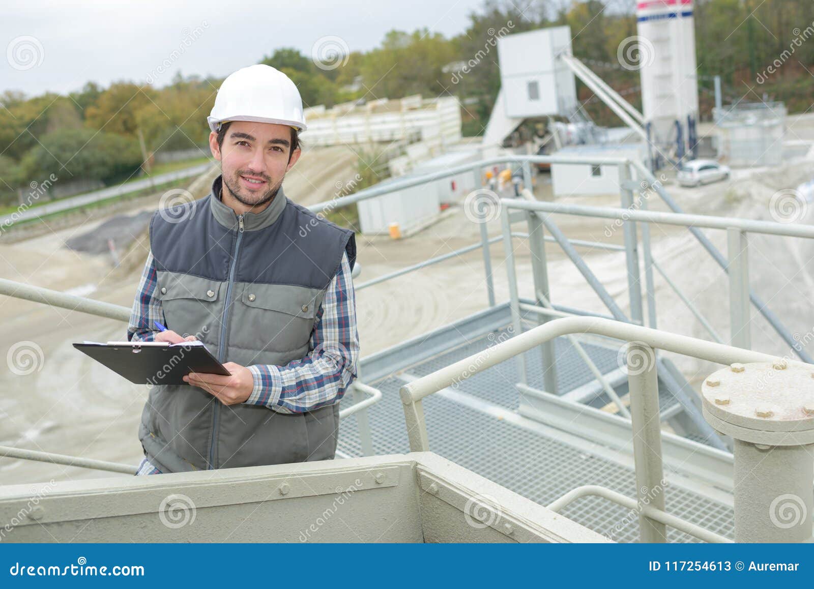 Cement Inspection on Progress Stock Image - Image of record, commercial ...