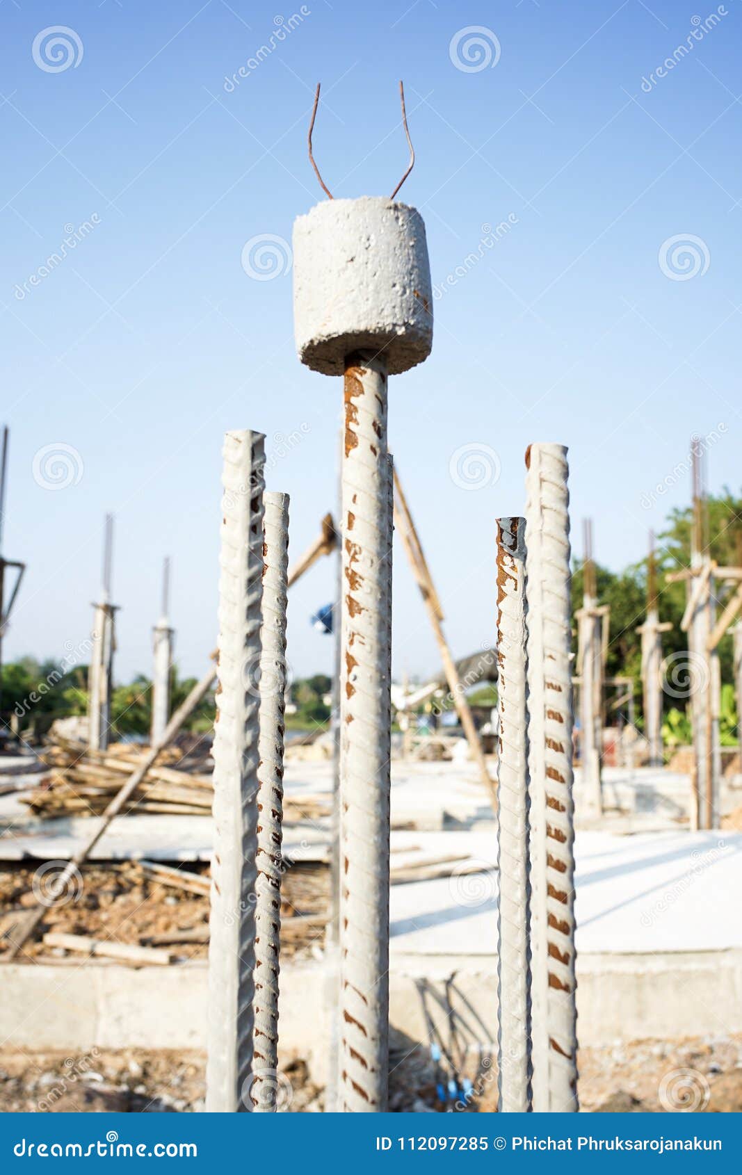 Cement Lumps at the Construction Site Stock Image - Image of spacing ...