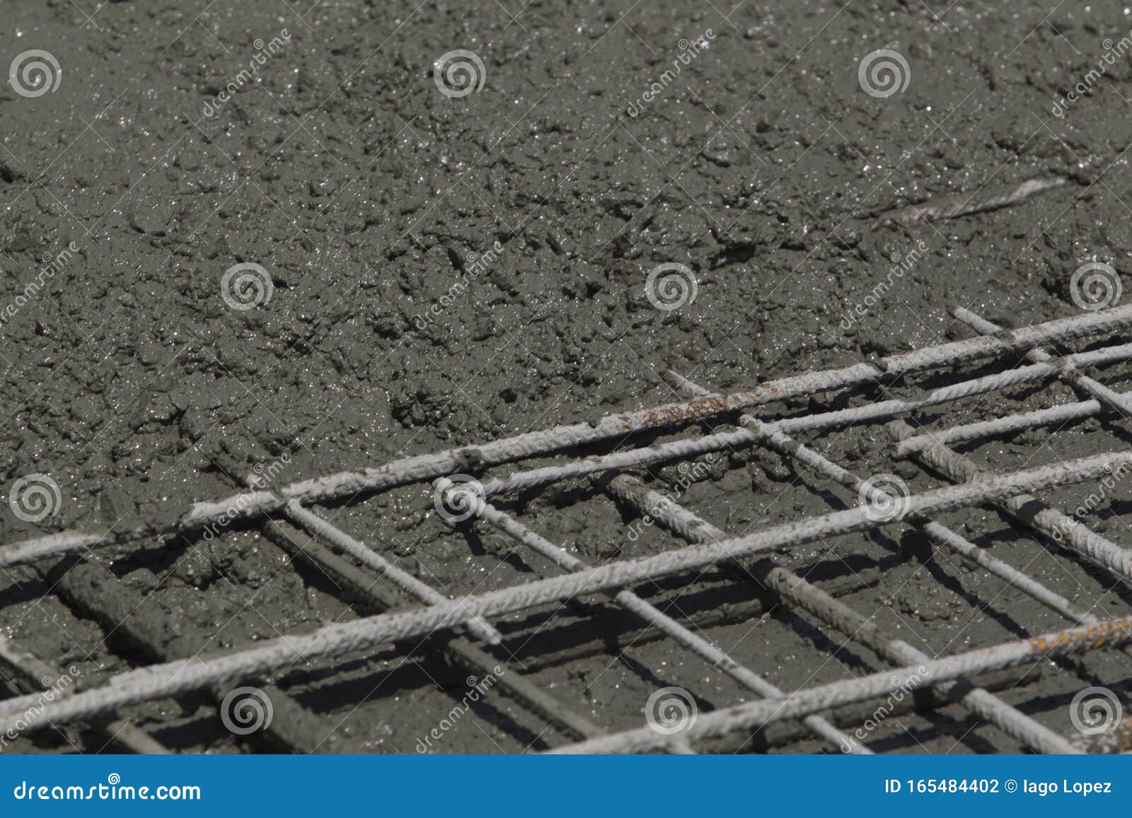 Liquid Cement in the Sun on Metal Formwork Stock Photo - Image of ...