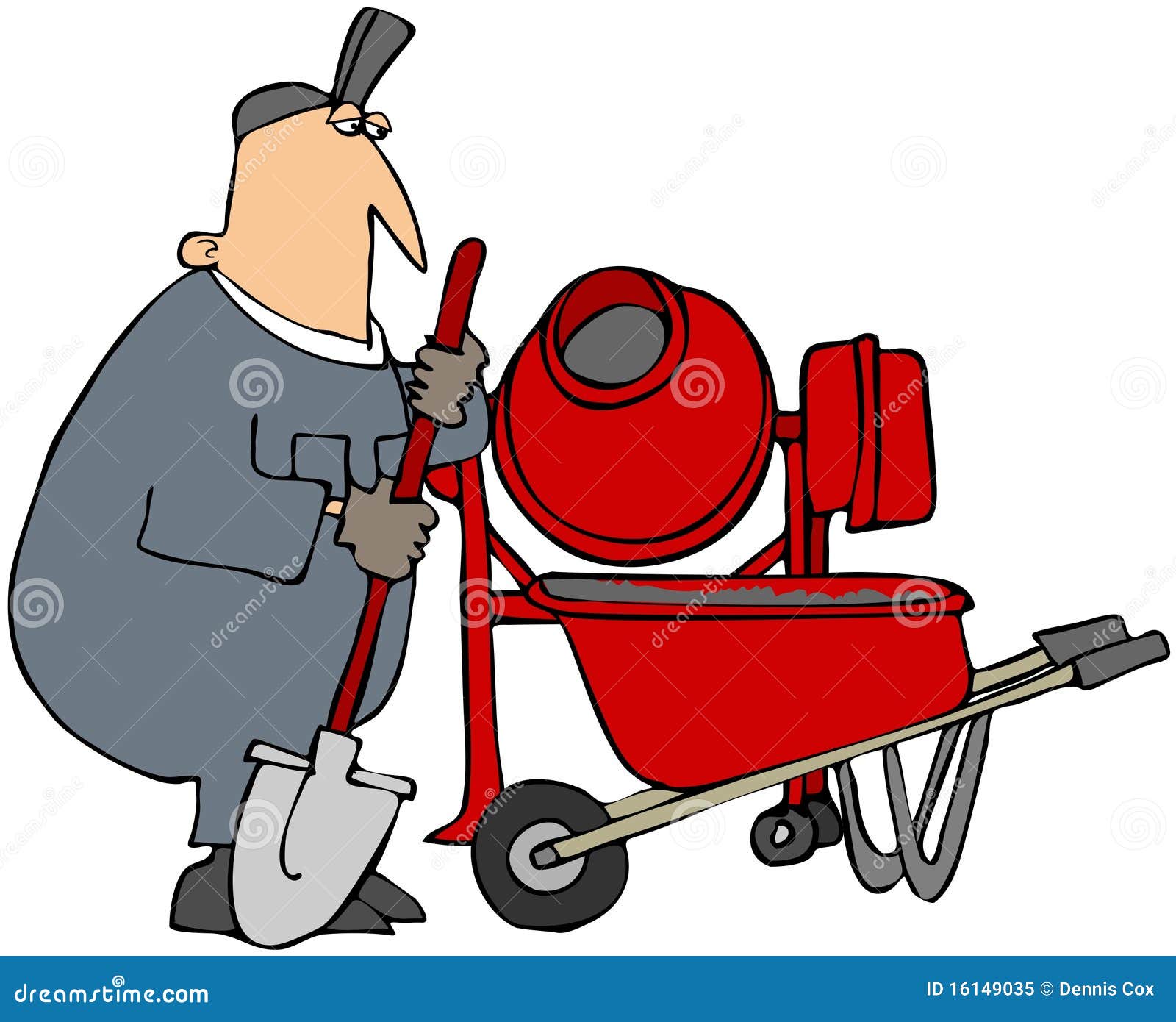 Cement Mixer stock illustration. Illustration of cartoon - 16149035