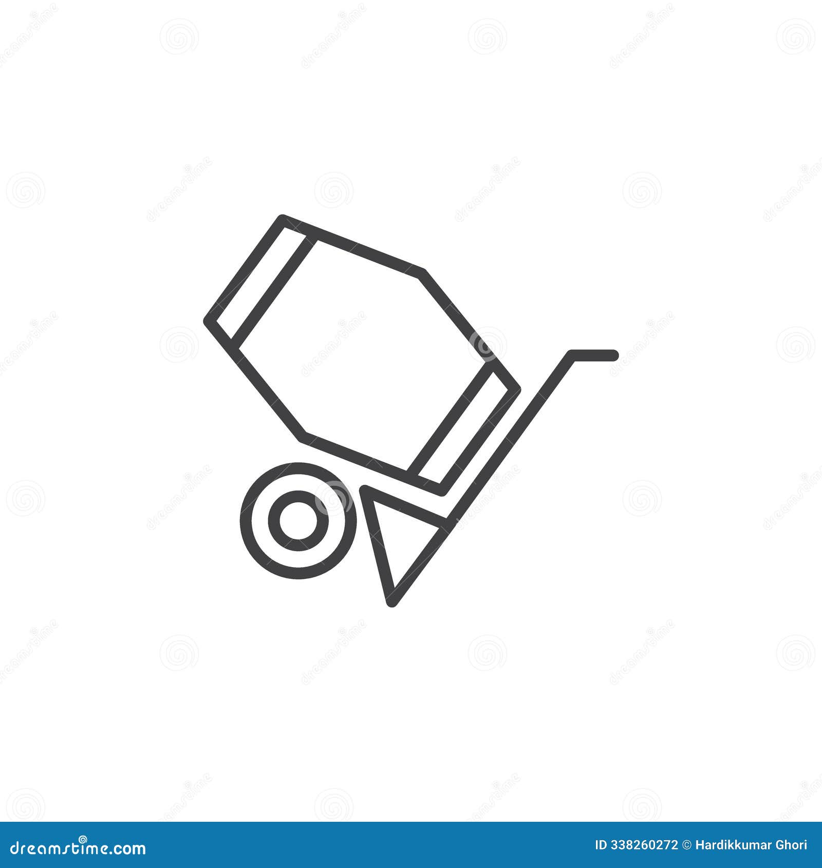 Cement Mixers Vector Set on White Background Stock Vector ...