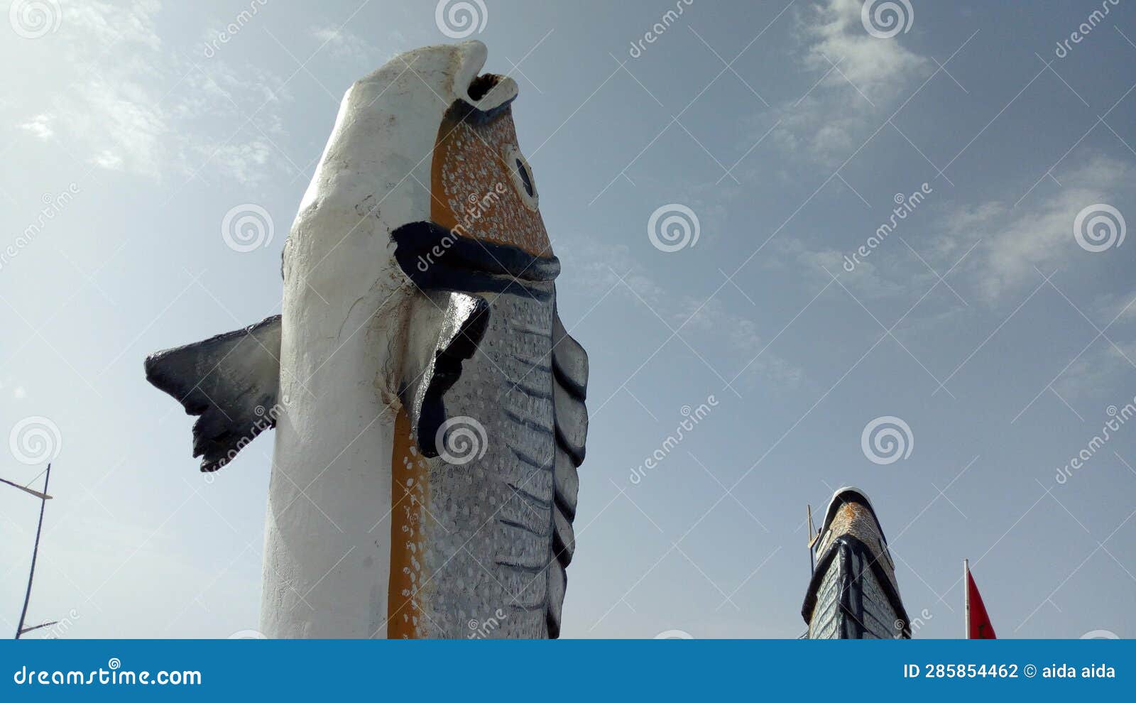 Cement Model of a Marine Fish Stock Photo - Image of photographre, fish ...