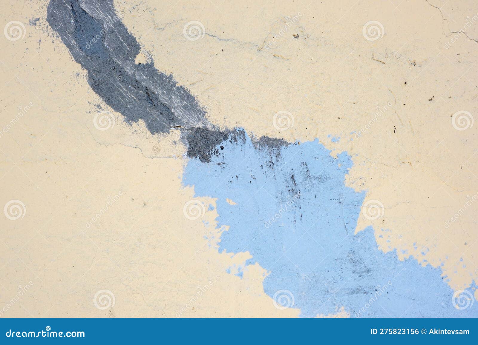 Cement Mortar on a Yellow Wall Stock Photo - Image of backdrop, texture ...