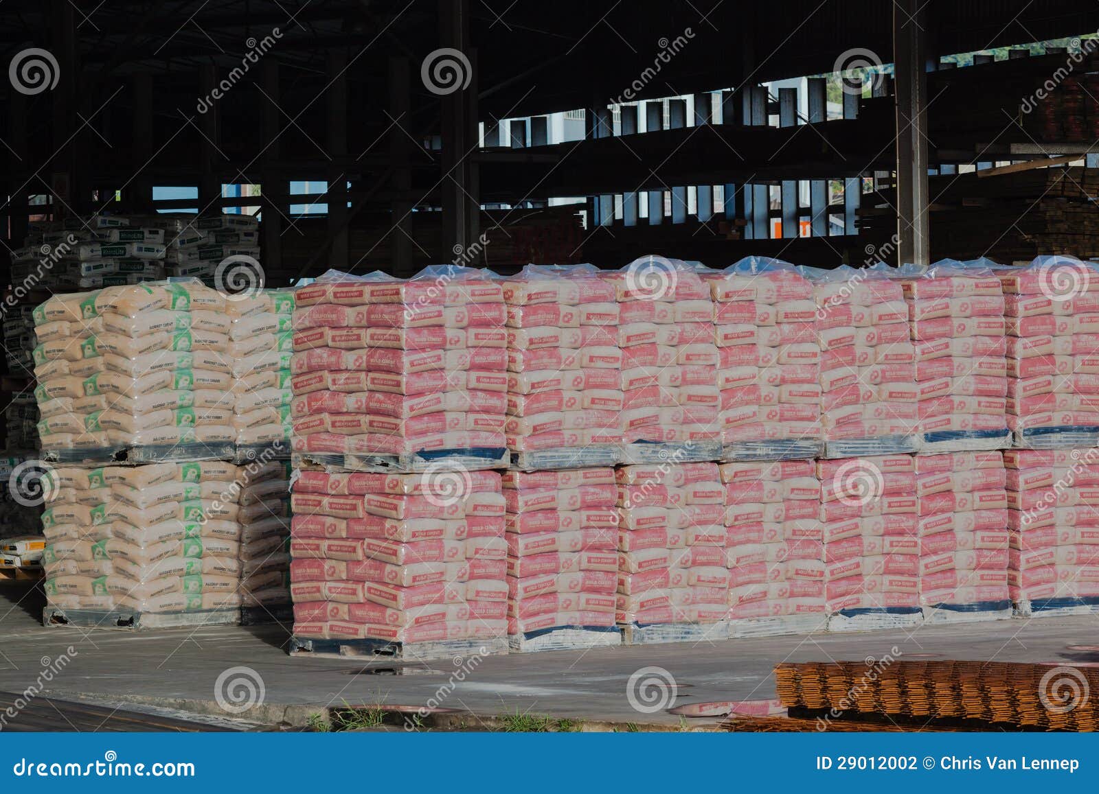 Cement Packets Crates Hardware Editorial Photography - Image of ...