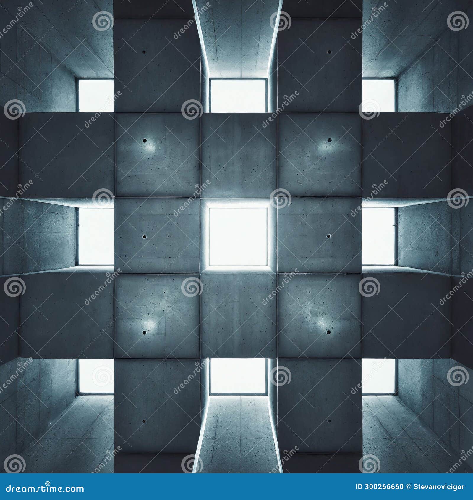 Cement Panel Ceiling Blocks with Light and Shadow Effect, Architectural ...