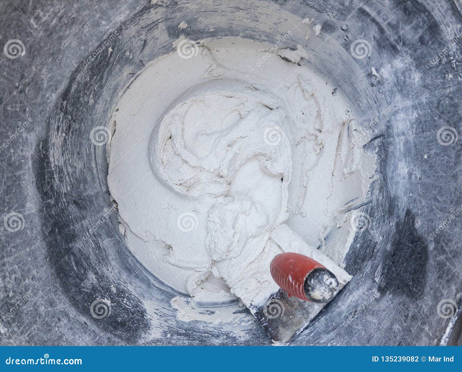 Concrete paste in close stock photo. Image of ready - 135239082