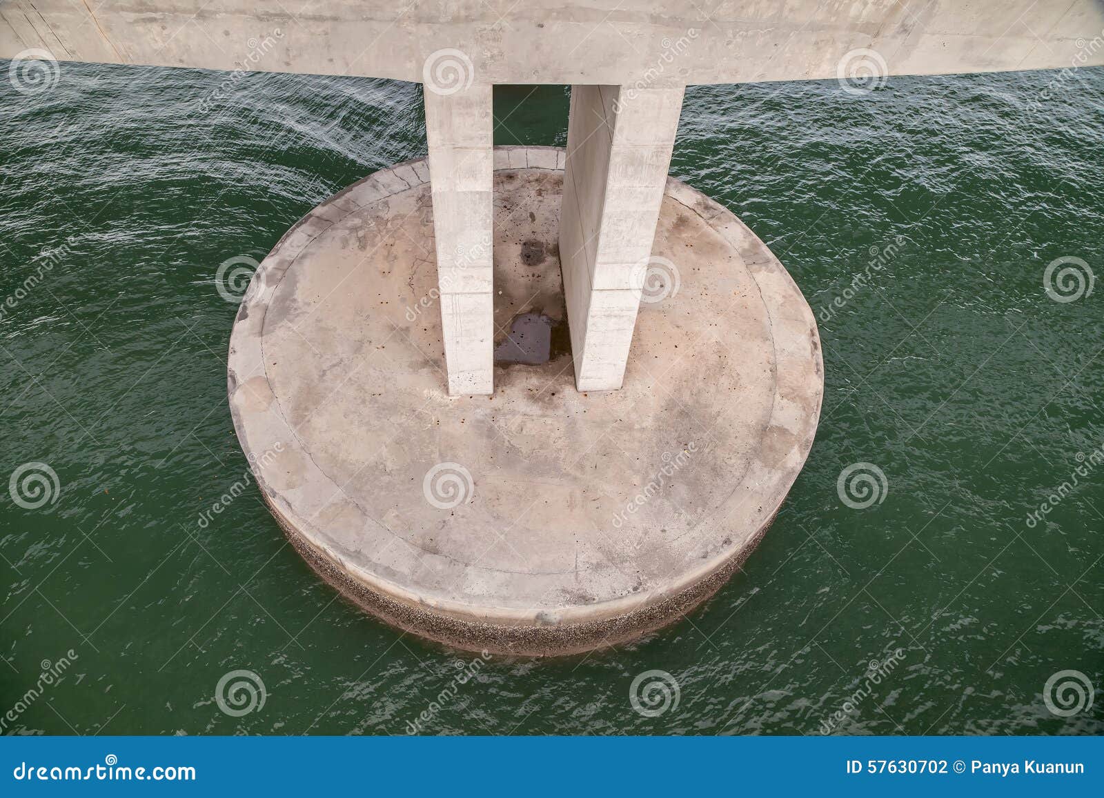 Cement Pillars Bunting of the Bridge . Stock Photo - Image of design ...