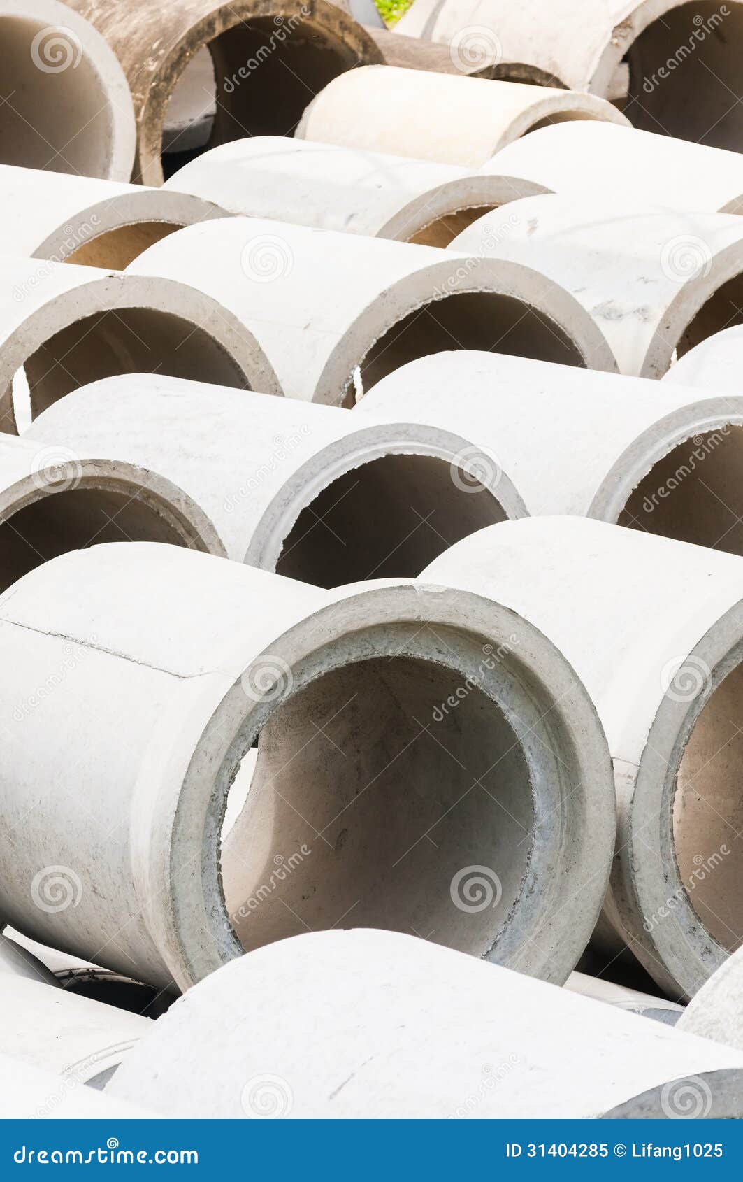 Cement Pipe Tank,treatment Waste Water In Asian House Construction Site ...