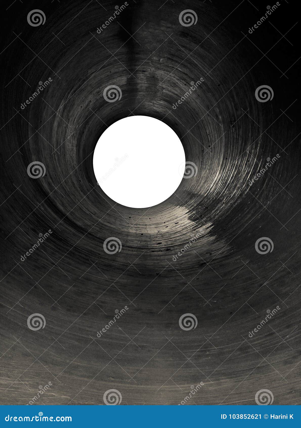 Cement pipe inside view stock image. Image of camera - 103852621