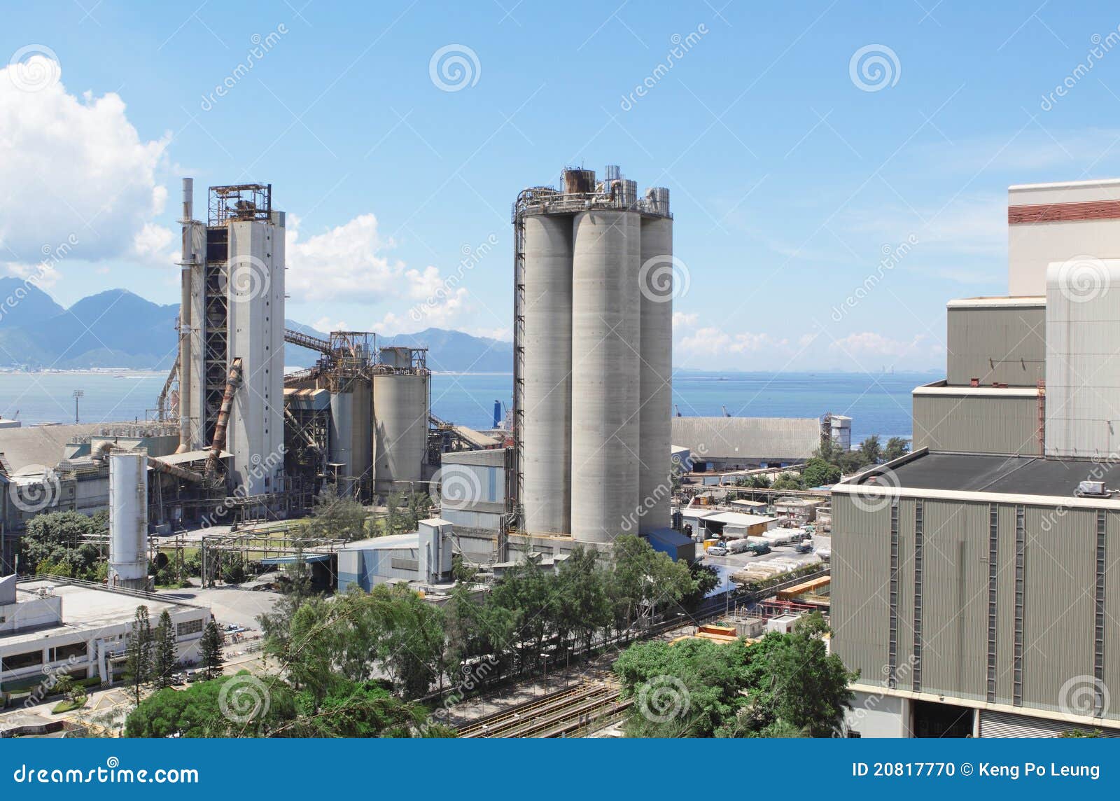 Cement Plant stock photo. Image of manufacturing, processing - 20817770