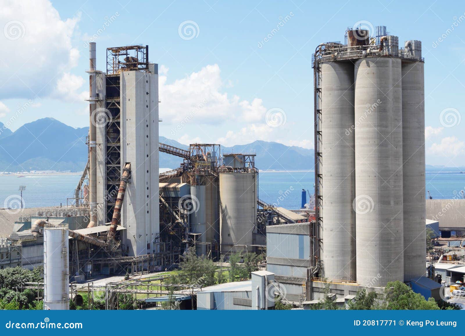 Cement Plant stock image. Image of architecture, heavy - 20817771