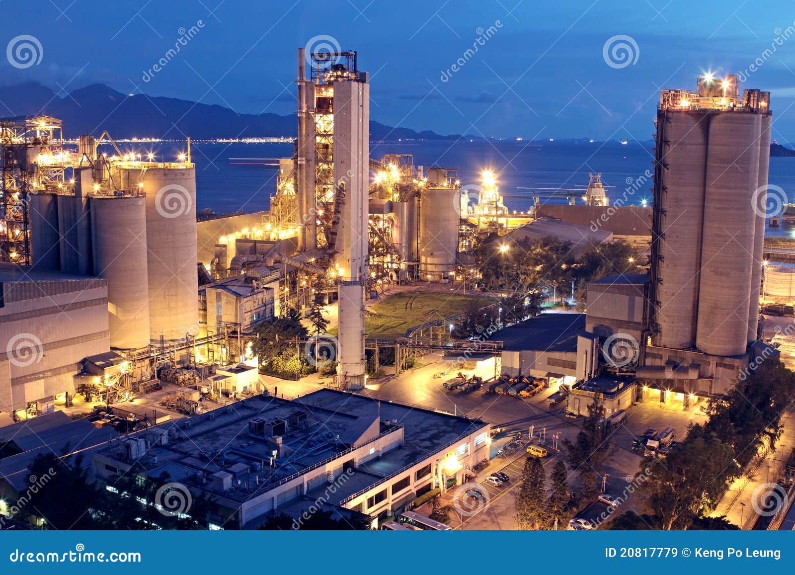 Cement Plant stock image. Image of factory, machine, industrial - 20817779