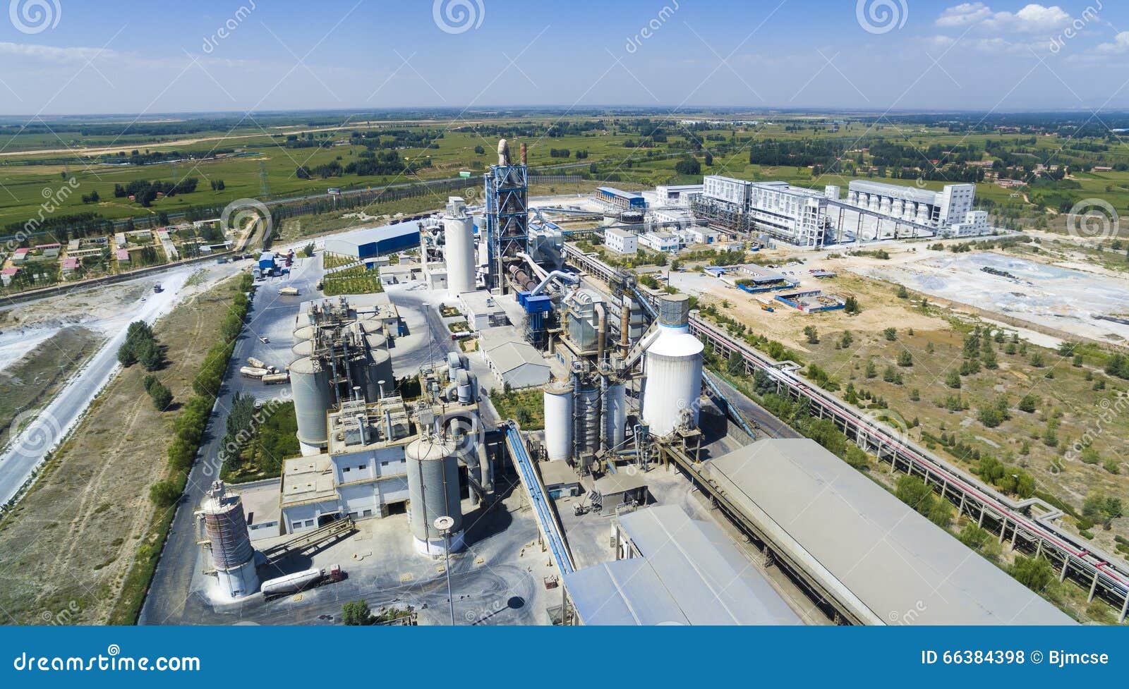 Cement plant china stock photo. Image of commercial, hohhot - 66384398