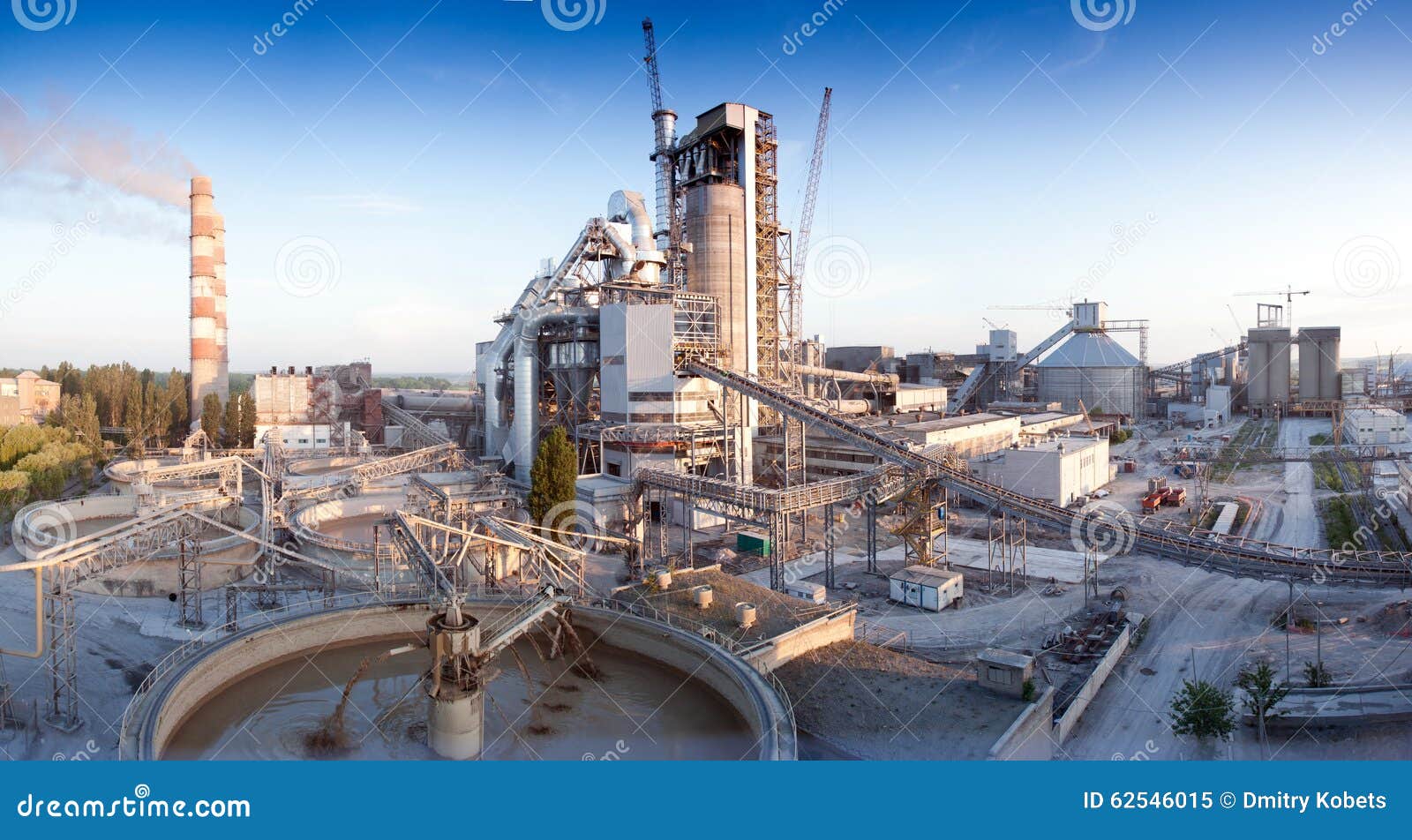 Cement plant stock image. Image of environment, oven - 62546015