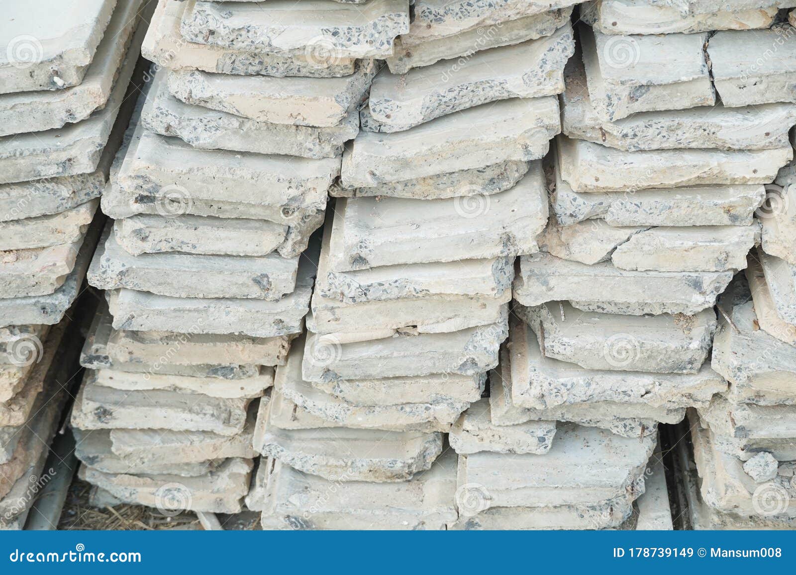 Cement Plate in Industry Site Stock Image - Image of wall, architecture ...