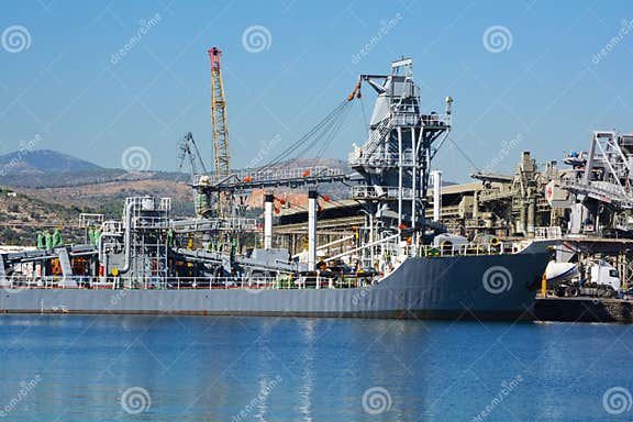 Cement port stock photo. Image of blue, shipping, industry - 35076792