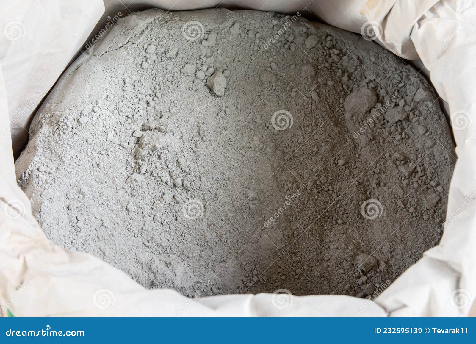 Cement Powder in Bag Package Stock Image - Image of package, debris ...