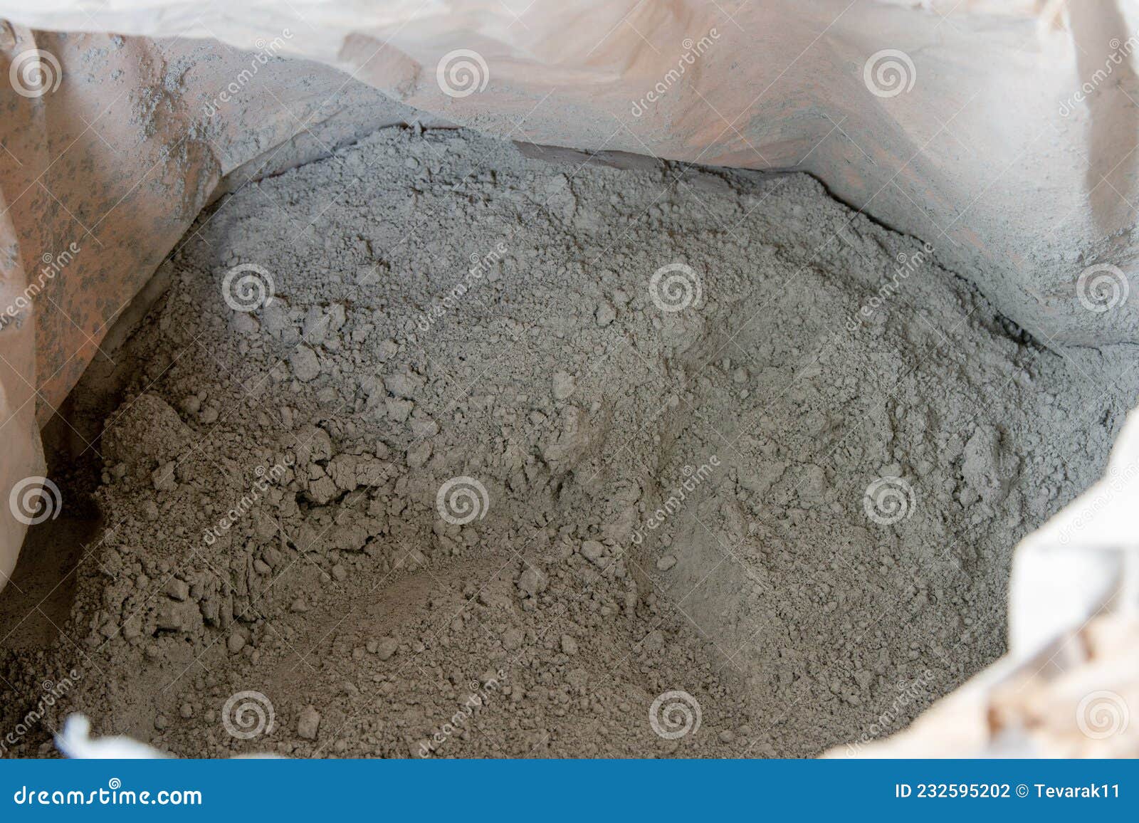 Cement Powder in Bag Package Stock Photo - Image of clinker, industry ...