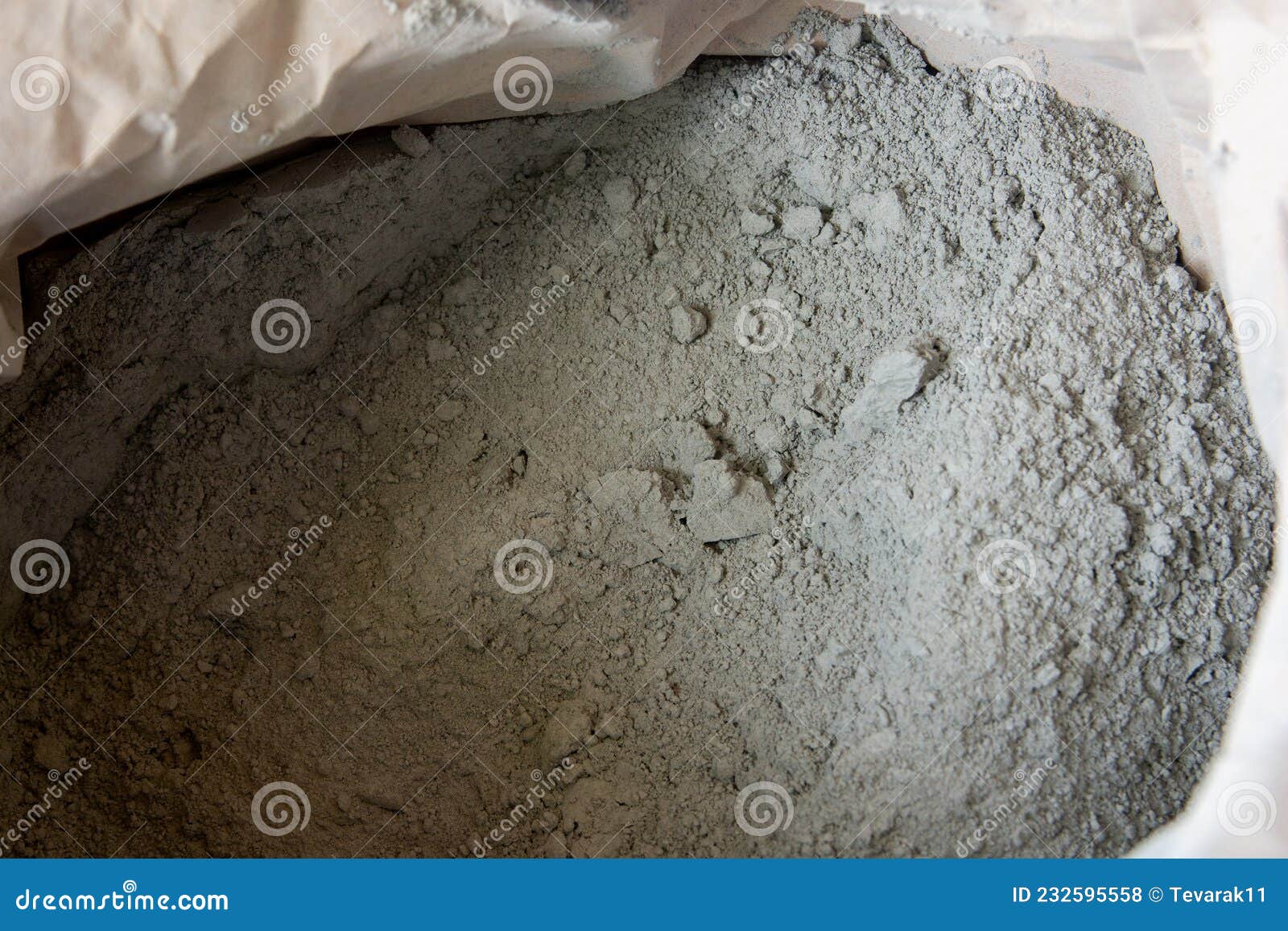 Cement Powder in Bag Package Stock Photo - Image of grunge ...
