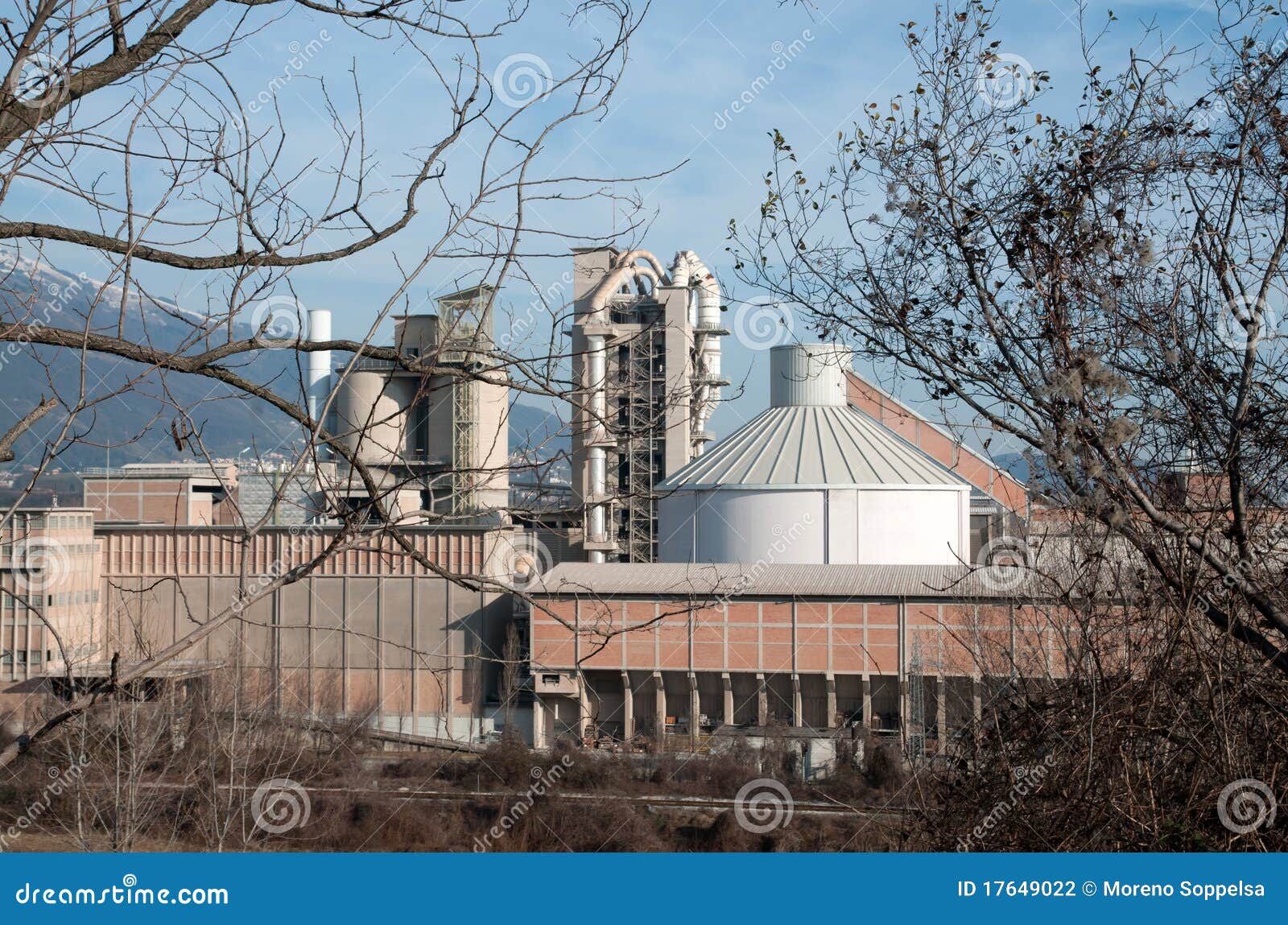 Cement processing plant stock photo. Image of industrial - 17649022