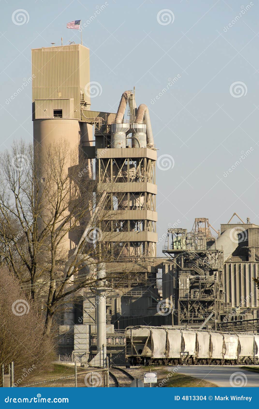 Cement Processing Plant stock photo. Image of construction - 4813304