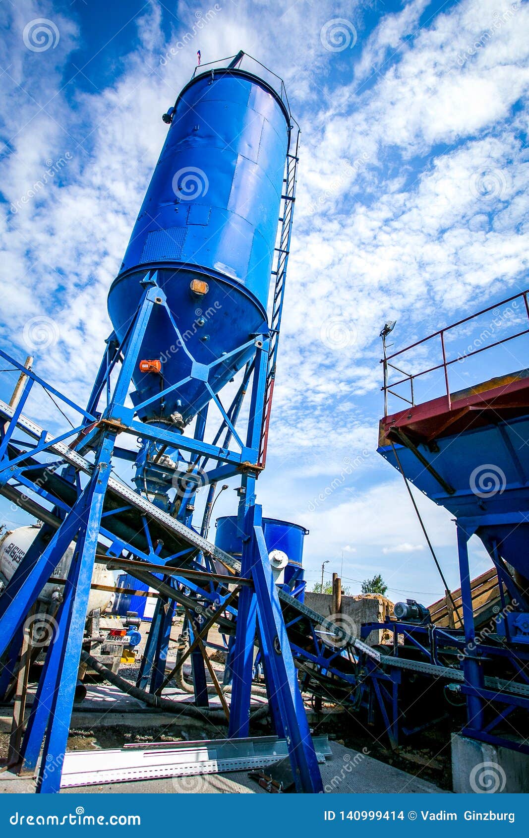 Cement Production in Quarry Stock Photo - Image of material, building ...