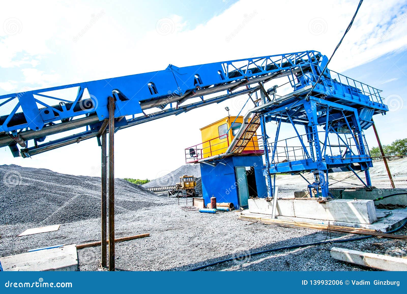 Cement Production in Quarry Stock Photo - Image of building, heavy ...