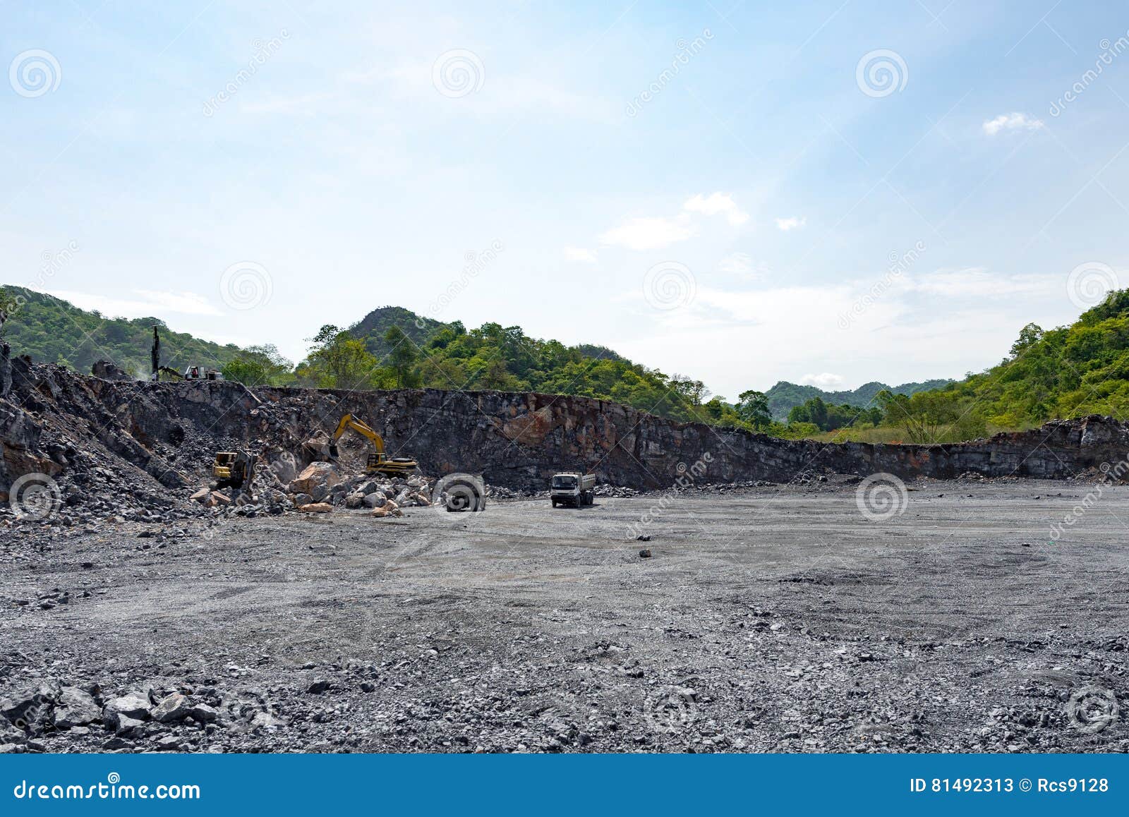 Cement quarry stock image. Image of construction, cement - 81492313